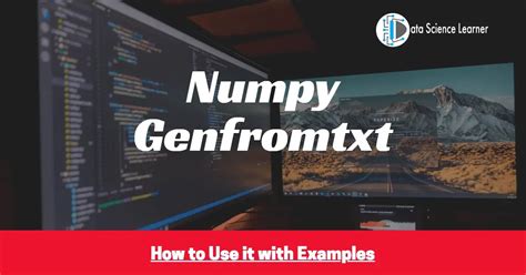 numpy genfromtxt how to use it with examples