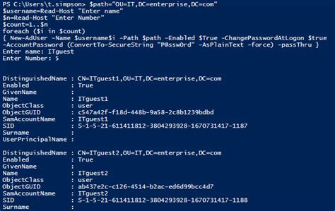 how to create new active directory users with powershell