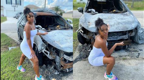 😯 R Kelly Ex Girlfriend Azriel Clary Car Was Set On Fire At 3am By