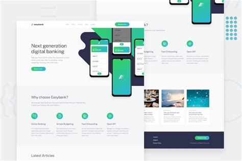 easybank landing page built with vue js codytechs