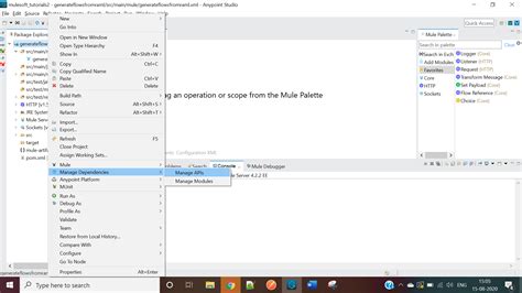 generate flows from raml using manage dependency