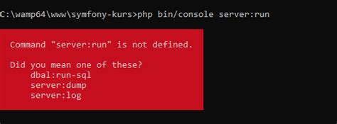 php i cant start server symfony 5 server run stack overflow