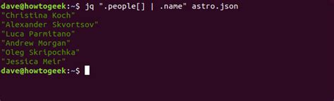 how to parse json files on the linux command line with jq