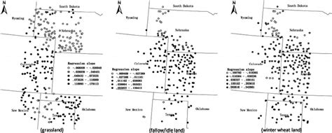 Spatial Patterns Of Ndvi Precipitation Regression Slope Download