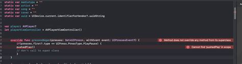 swift tvos if user clicks play pause stack overflow