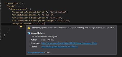 c wrong version mongodb reference stack overflow