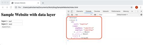 validating data layer events using the javascript debugger bounteous