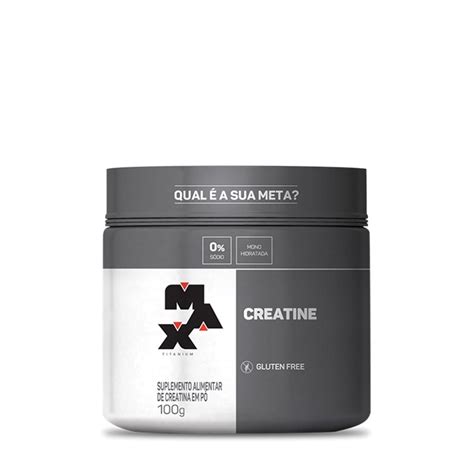 Max Titanium Creatina Monohidratada Creatine Em Pote De 300g Shopee