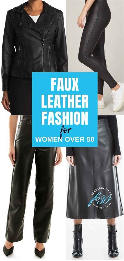 Best Ways To Rock Leather And Faux Leather Over 50 For Fall Winter