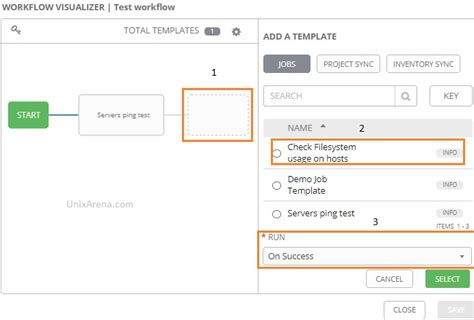 ansible tower awx creating workflow template unixarena