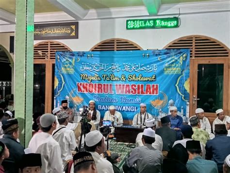 Polsek Genteng Apresiasi Acara Majelis Talim Dan Sholawat Khoirul
