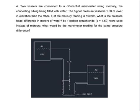 Solved 4 Two Vessels Are Connected To A Differential
