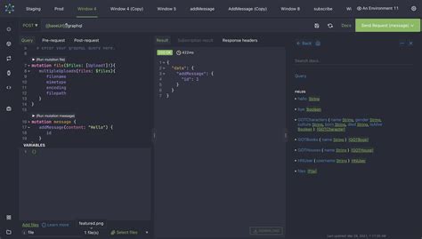 pre request scripts altair graphql client