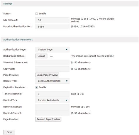 configuring authentication