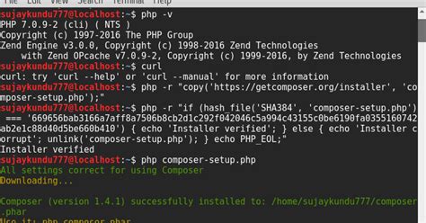 how to setup laravel in kali linux 2 step by step