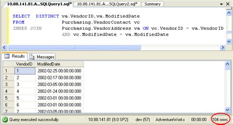 sql server 2005 difference between intersect and inner join