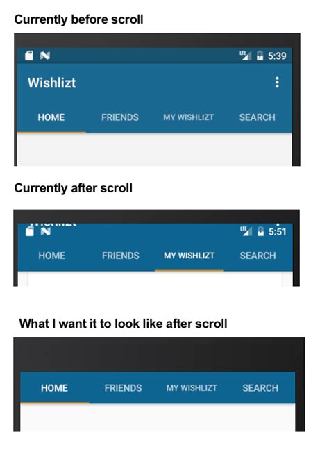 is it possible to have the status bar scroll away along with the
