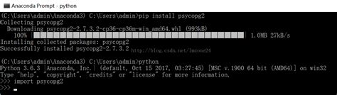 anaconda 通过pip 安装python psycopg2 anaconda psycopg csdn博客