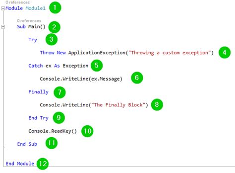 exception handling in vb try and catch handling examples