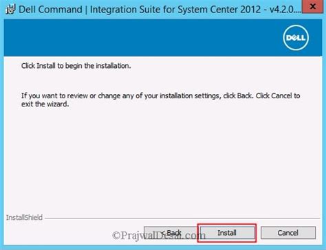 install dell command integration suite for sccm