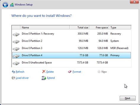 installing windows server for gpt partitioning and large 2tb disks