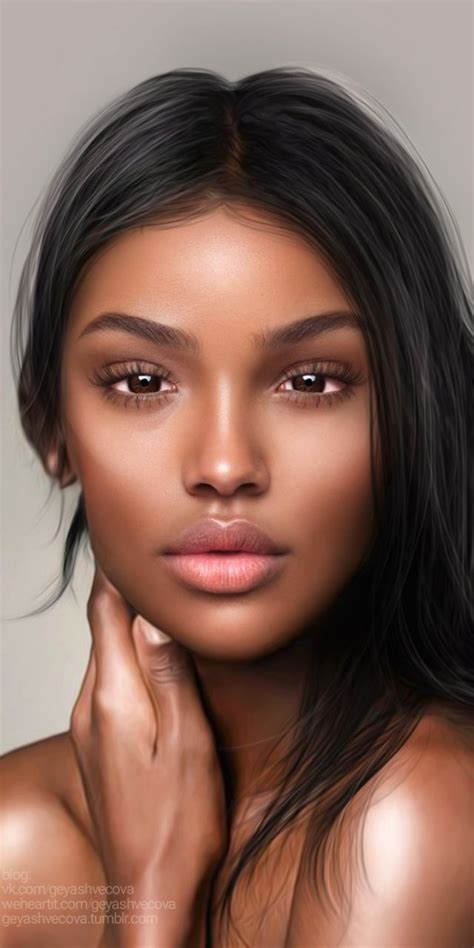 Beautiful Dark Skinned Women Beautiful Black Girl Dark Skin Women