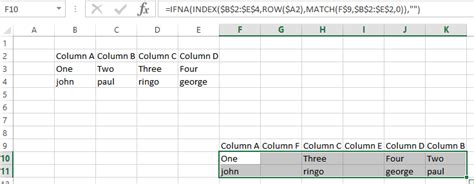 excel copy hundreds of cells based on row above stack