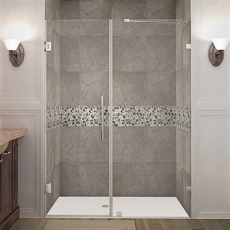 Aston Nautis 72 H Hinged Frameless Shower Door Wayfair