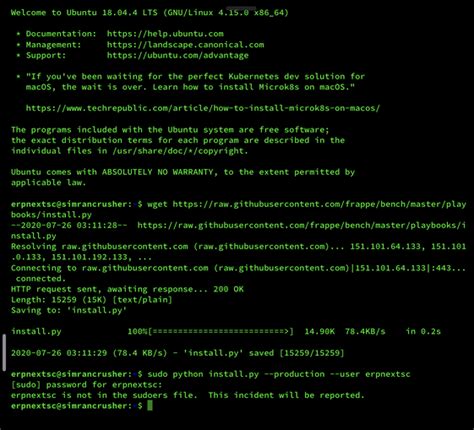 how to install erpnext and webmin virtualmin in a same vps