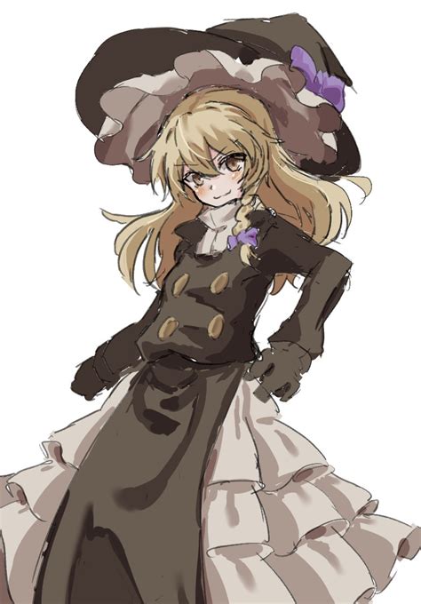 Safebooru 1girl 3 Apron Blonde Hair Bow Braid Buttons Closed Mouth