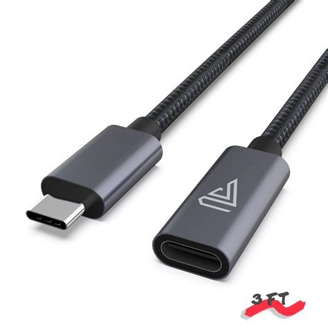 Usb Type C Extension Cable 3 3 Ft Braid Faracent