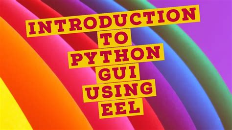 python gui eel introduction to python gui using eel html css