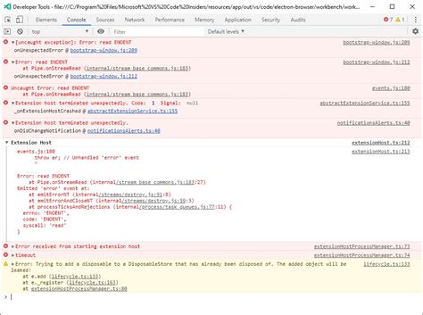 extension host terminated unexpectedly · issue 97031 · microsoft