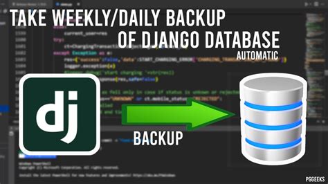 how to take backup of django database automatically on weekly daily