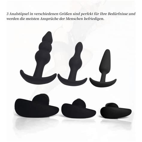 Plug Anal Silicone 3 Kit Jouet Anale Relaxation Pour Adultes Anal