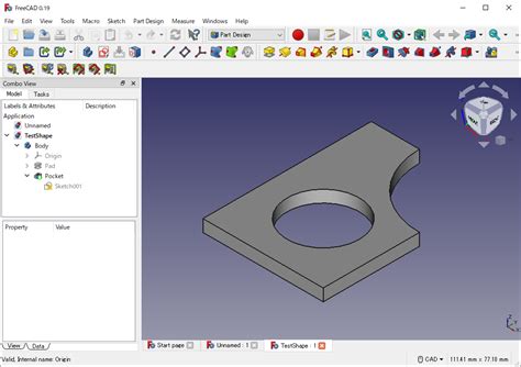 freecad recording operations as a python script and executing it from
