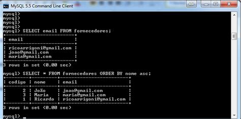 primeiros passos no mysql como criar um banco e seus comandos