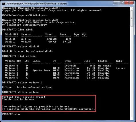 fixed cannot delete the active system partition on this