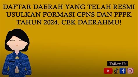 Daftar Daerah Yang Telah Resmi Usulkan Formasi Cpns Dan Pppk Tahun 2024