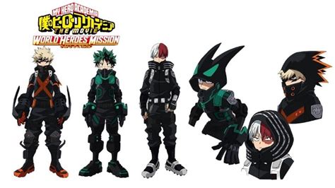 劇場版『ヒロアカ ワールド ヒーローズ ミッション』デク、爆豪、轟の新コスチューム「ステルススーツ」設定画公開！ ヒロアカ発信所