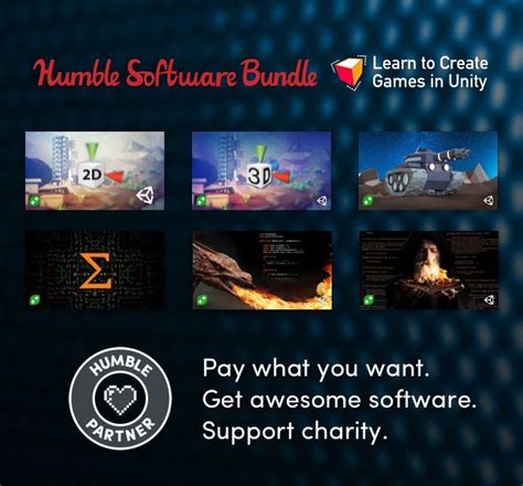 humble learn to create games in unity bundle indie game bundles