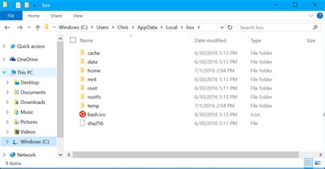 how to access your ubuntu bash files in windows and your windows