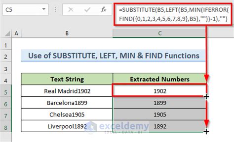 how to extract numbers after a specific text in excel 2 suitable ways