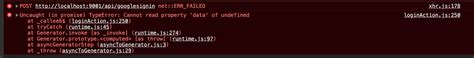node js cors error in a working setup while trying to