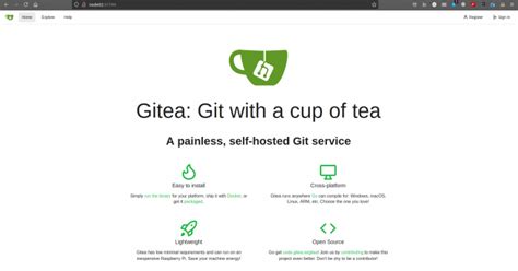 install and configure gitea git service on kubernetes