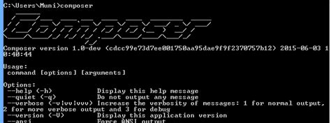 install yii2 using composer