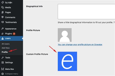 mb user avatar upload custom photos as avatar in wordpress meta box