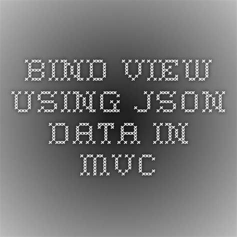 bind view using json data in mvc with images data