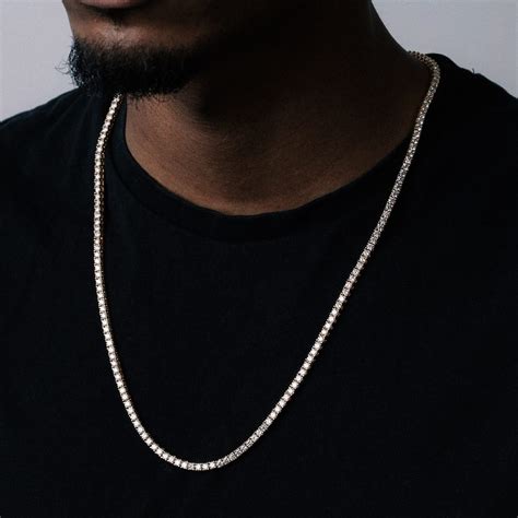 3mm Moissanite Tennis Chain 14k White Gold Vvs Diamonds Ice Cartel