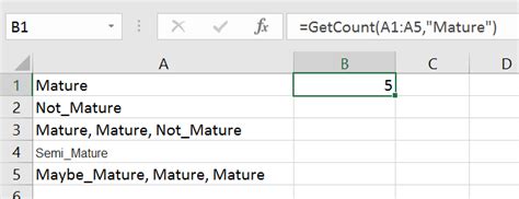 excel countif with strings separated by comma stack